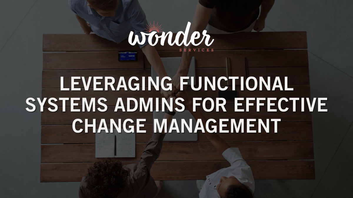 Wonder Services Blog | Functional Admins in Change Management